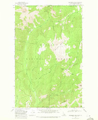 1968 Map of Continental Mtn, Boundary County, ID — High-Res | Pastmaps